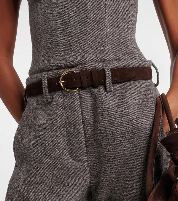 Magda Butrym Suede Belt - Brown