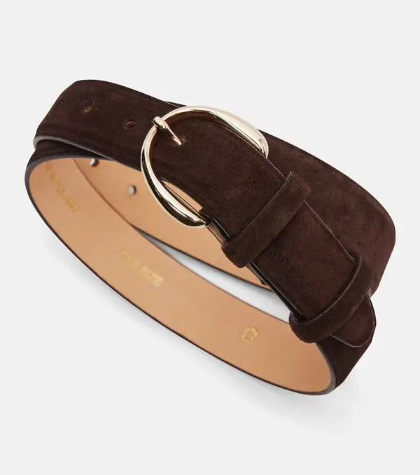 Magda Butrym Suede Belt - Brown