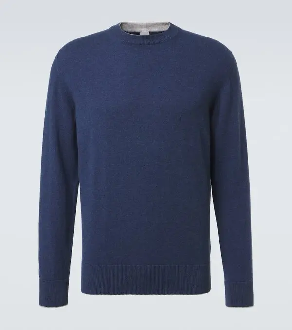 Eleventy Cashmere Crewneck Sweater - Blue