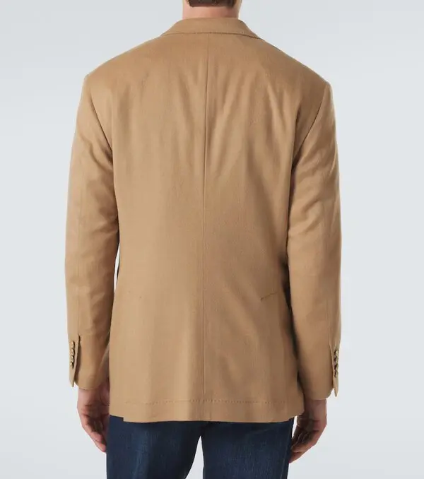 Brunello Cucinelli Double-breasted Camel Hair Blazer