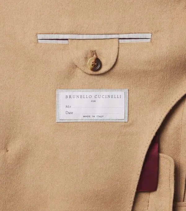 Brunello Cucinelli Double-breasted Camel Hair Blazer