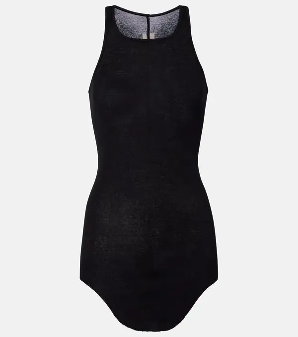 Rick Owens Cotton Jersey Tank Top - Black