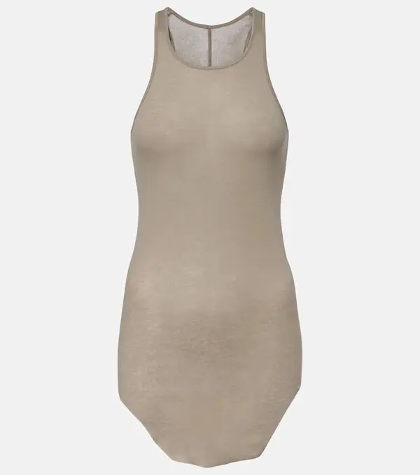 Rick Owens Cotton Jersey Tank Top - Grey