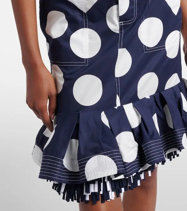 Jacquemus Cabana Printed Cotton Poplin Midi Skirt