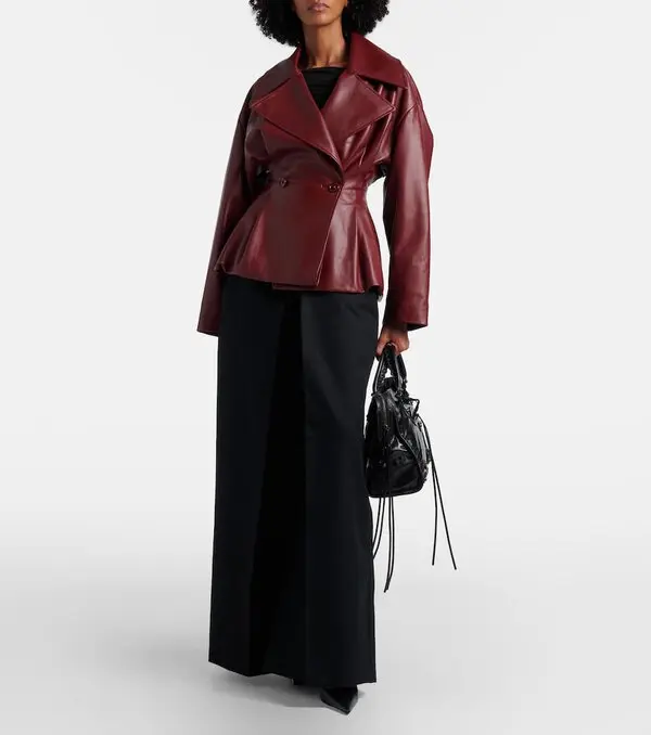 Balenciaga Le City Medium Leather Top-handle Bag - Black