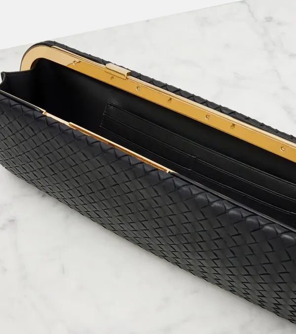 Bottega Veneta Intrecciato Leather Clutch With Tassel Detail