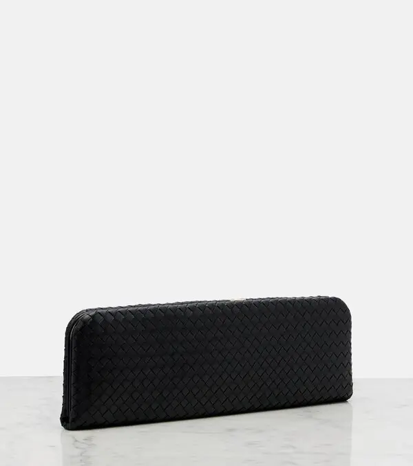 Bottega Veneta Intrecciato Leather Clutch With Tassel Detail