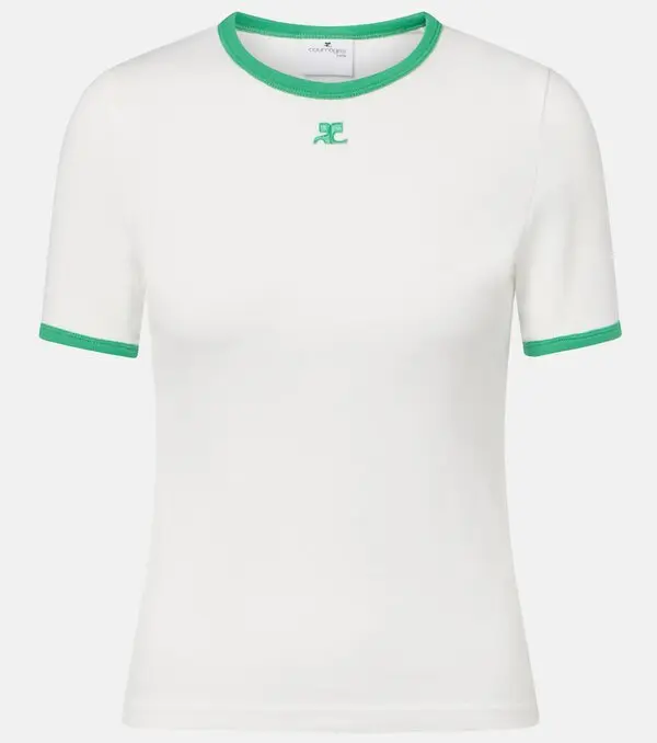 COURREGES Courrèges Cotton Jersey T-shirt - White