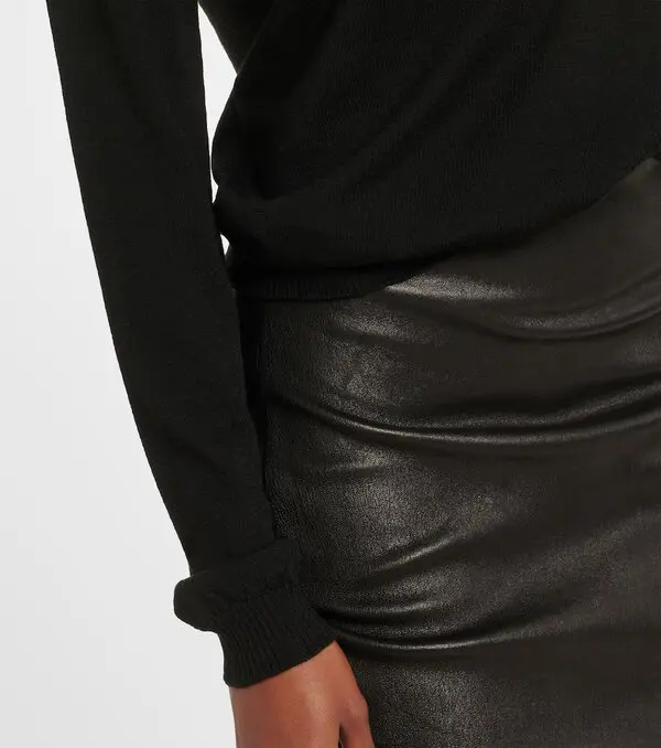 Rick Owens Extreme Virgin Wool Sweater - Black