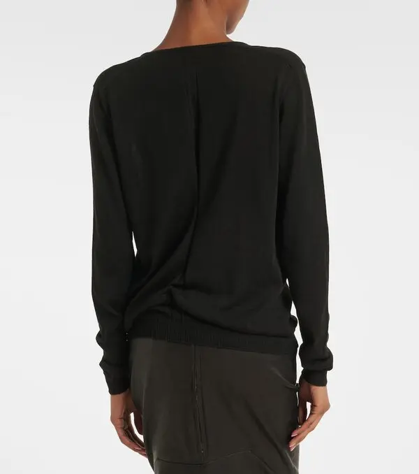 Rick Owens Extreme Virgin Wool Sweater - Black