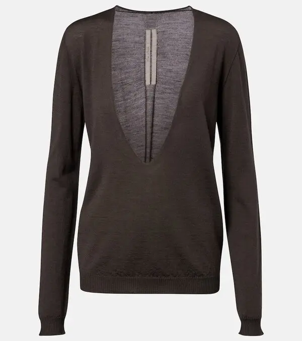 Rick Owens Extreme Virgin Wool Sweater - Brown