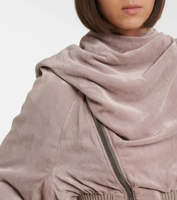 Rick Owens Chenille Bomber Jacket