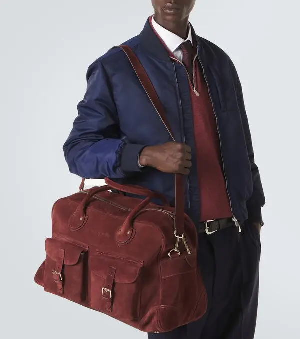 Brunello Cucinelli Suede Duffel Bag