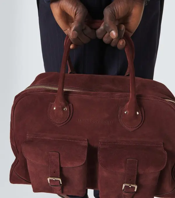 Brunello Cucinelli Suede Duffel Bag