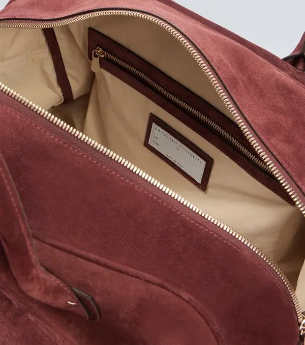 Brunello Cucinelli Suede Duffel Bag