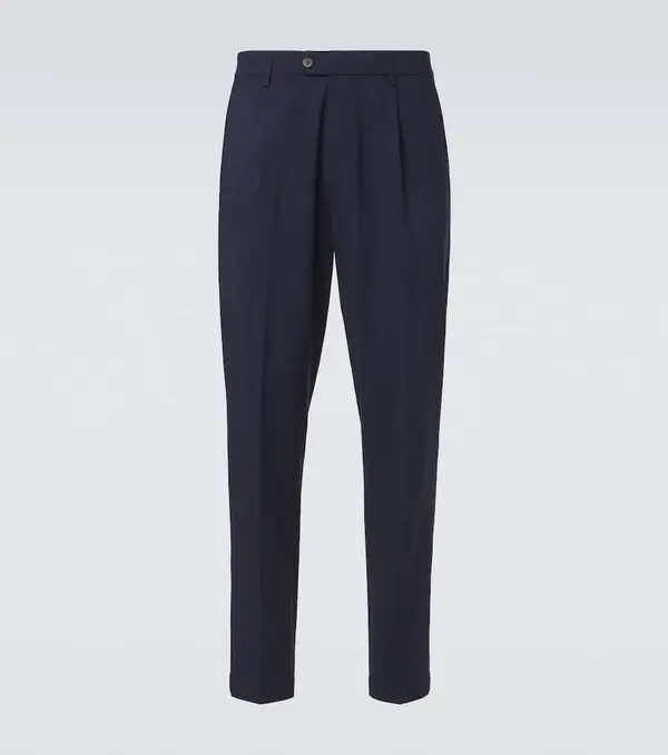 Eleventy Wool-blend Straight Pants