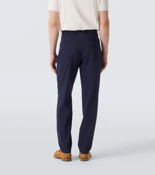 Eleventy Wool-blend Straight Pants