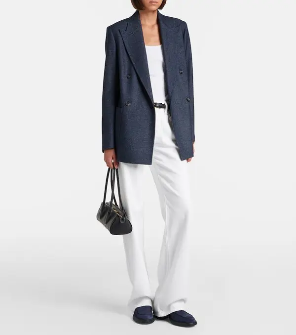 TOD'S Suede Loafer Pumps - Blue