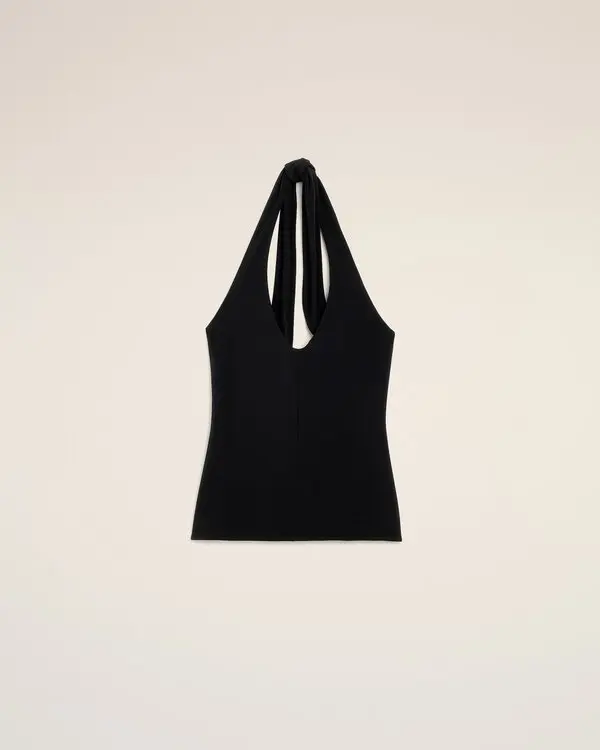 AMI Paris Backless Jersey Top