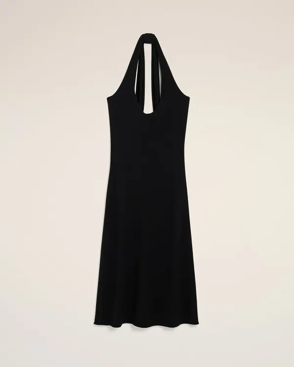 AMI Paris Halterneck Backless Midi Dress
