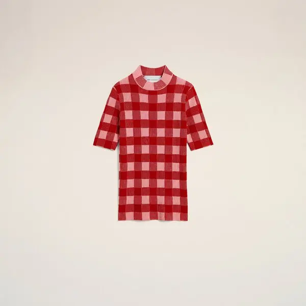 AMI Paris Short Sleeve High Neck Sweater