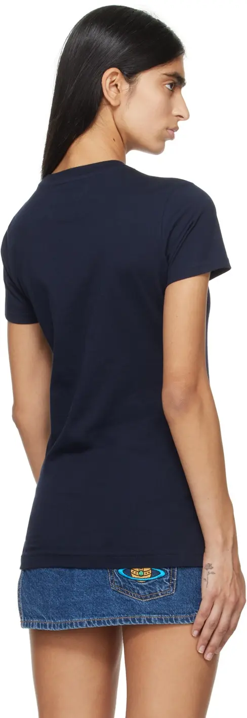 VIVIENNE WESTWOOD Orb Logo Embroidered Crewneck T-shirt - Black
