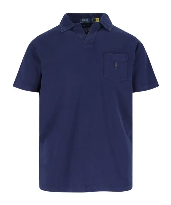 Polo Ralph Lauren Pony Embroidered Short-sleeved Polo Shirt - Blue
