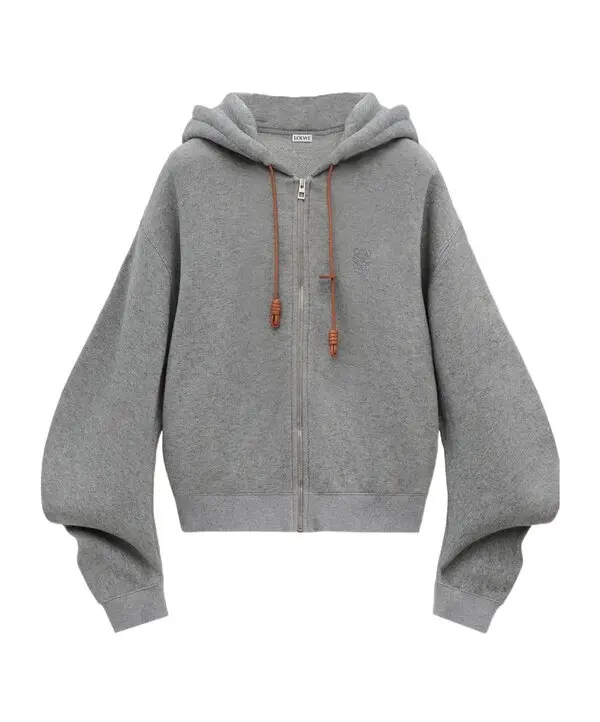 Loewe Flamenco Zip-up Hoodie - Grey