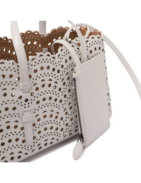 Alaïa Vienne Perforated Open Top Handbag