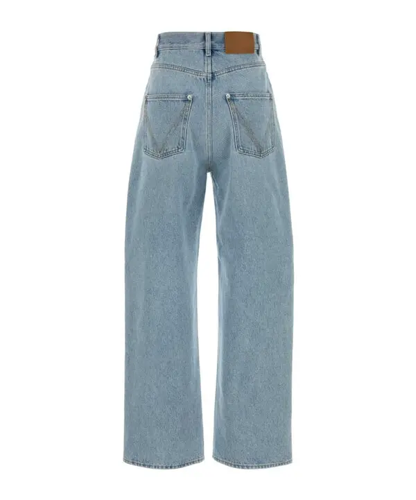 Bottega Veneta Sky Bleached Wide Leg Jeans