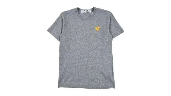 Play Comme Des Garcon Gold Heart T-shirt - Grey