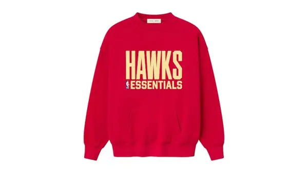 Fear Of God Essentials Hawks Sport Crewneck Sweatshirt - Red