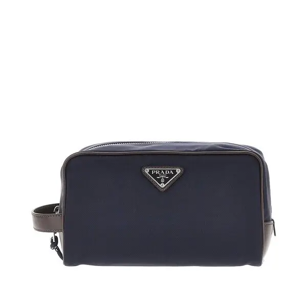 Prada Leather And Re-nylon 'speedrock' Pouch