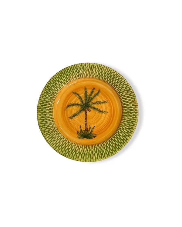 Mojjere Earthenware Dessert Plate Mango Color Design