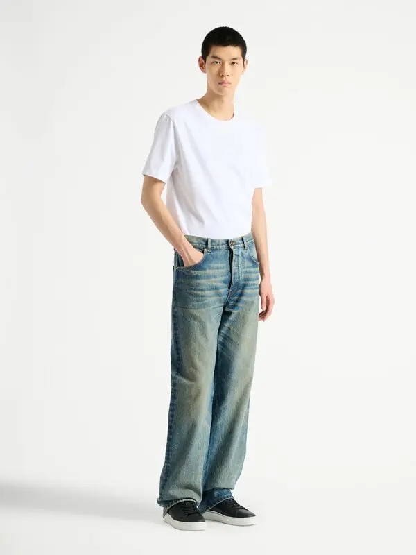 Balmain Loose-fit Vintage Wash Jeans