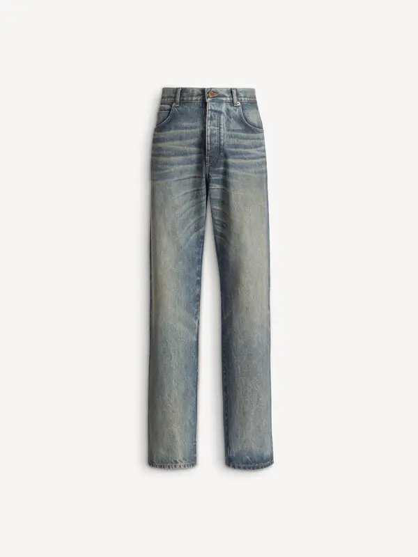 Balmain Loose-fit Vintage Wash Jeans
