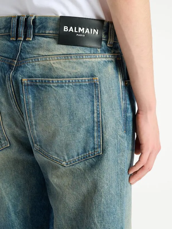 Balmain Loose-fit Vintage Wash Jeans