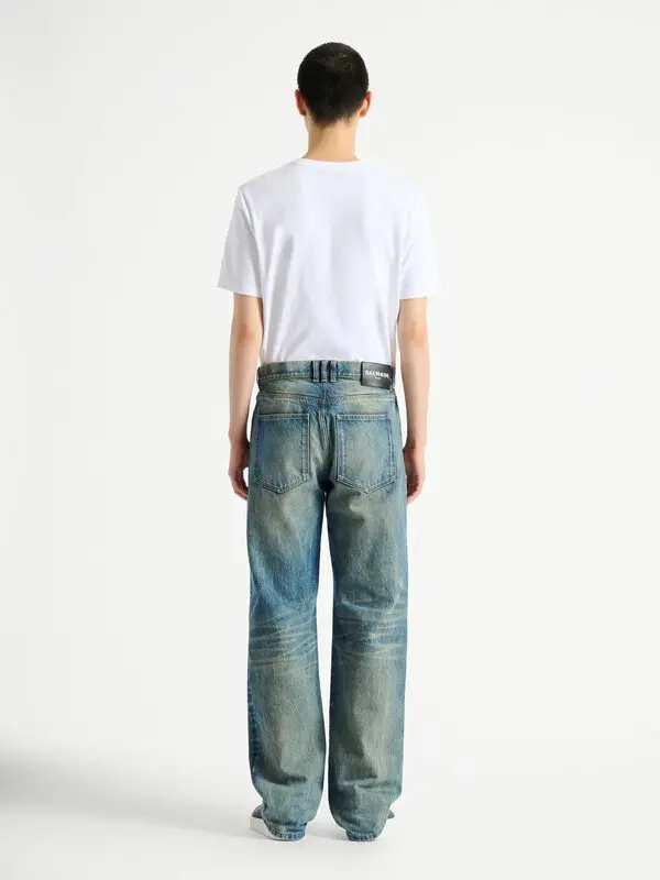 Balmain Loose-fit Vintage Wash Jeans