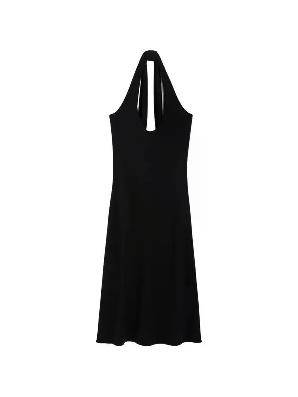 AMI Paris Jersey Halter Midi Dress