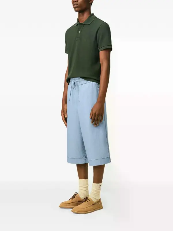 AMI Paris Cotton Bermuda Shorts With Elasticated Waist