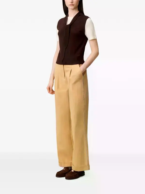 Claudie Pierlot Bow Detail V-neck Sweater