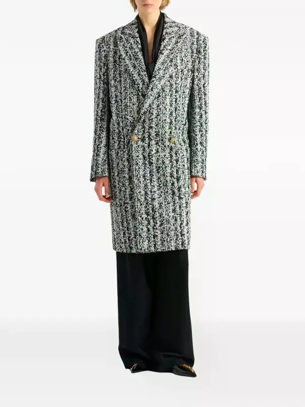 Balmain Long Tweed Coat