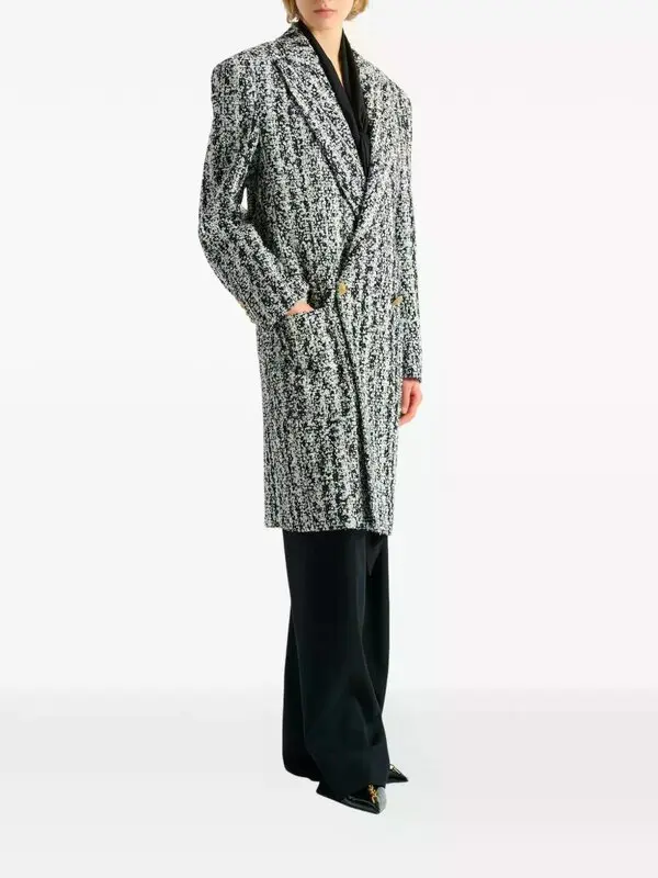 Balmain Long Tweed Coat