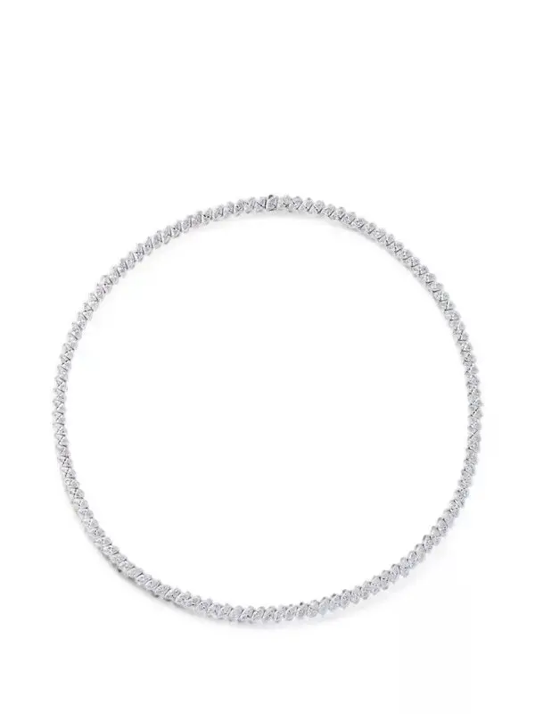 JEWELS AFICIONADO Eloise Diamond Necklace - Silver