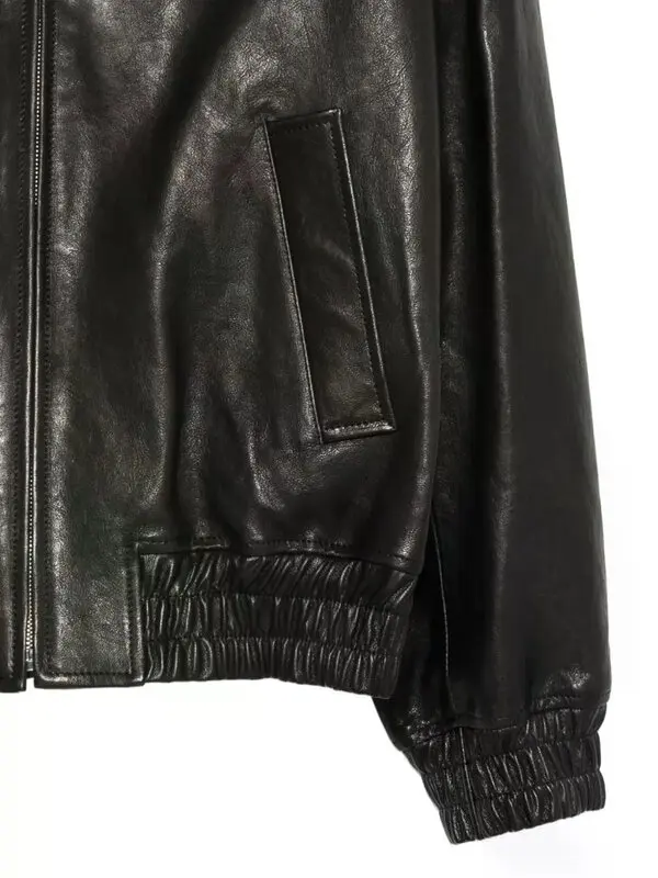 Valentino Garavani Leather Zip-up Jacket