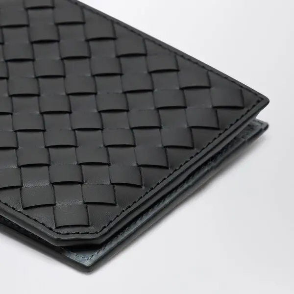 Bottega Veneta Intrecciato Bi-fold Wallet - Black