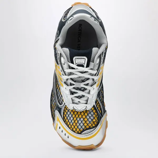 Bottega Veneta Orbit Sneakers In Technical Fabric And Mesh - Yellow