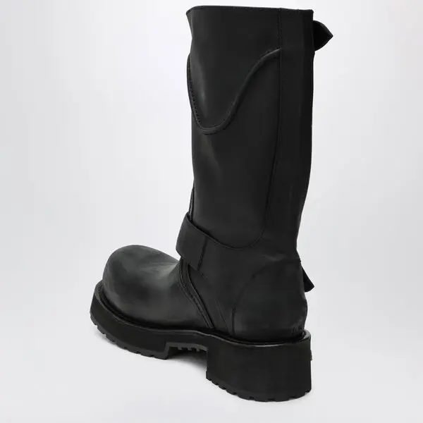 Balenciaga Venom Calfskin Boots - Black