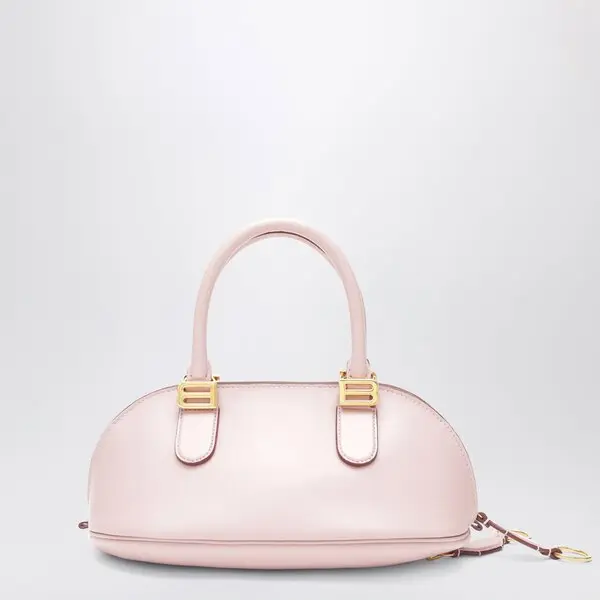 Balenciaga Leather Bolero Mini Bowling Bag - Pink