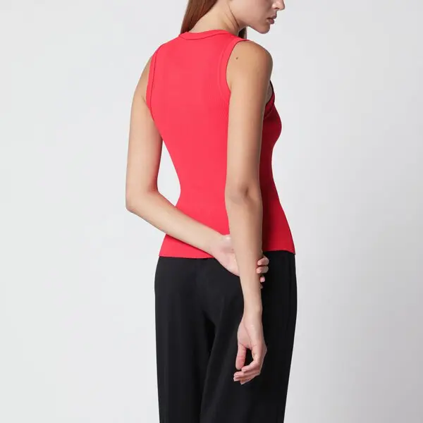 Loewe Anagram Ribbed Stretch Viscose Tank Top